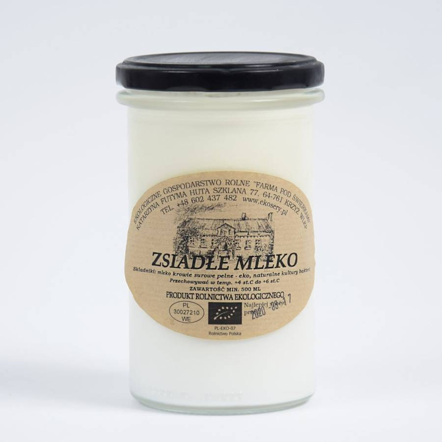 Zsiadłe mleko BIO 500ml Farma pod Świerkami | Sklep EcoWybrane.pl