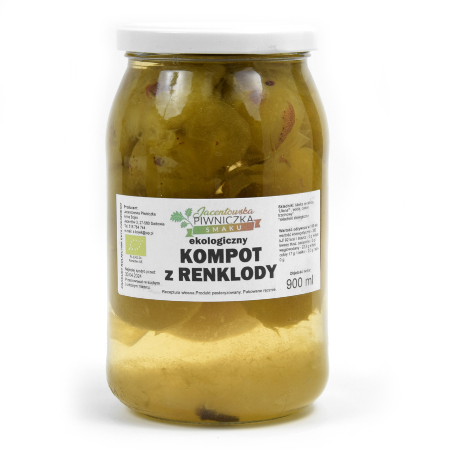 KOMPOT Z RENKLODY BIO 900ML Jacentowska Piwniczka Smaku | Sklep ...